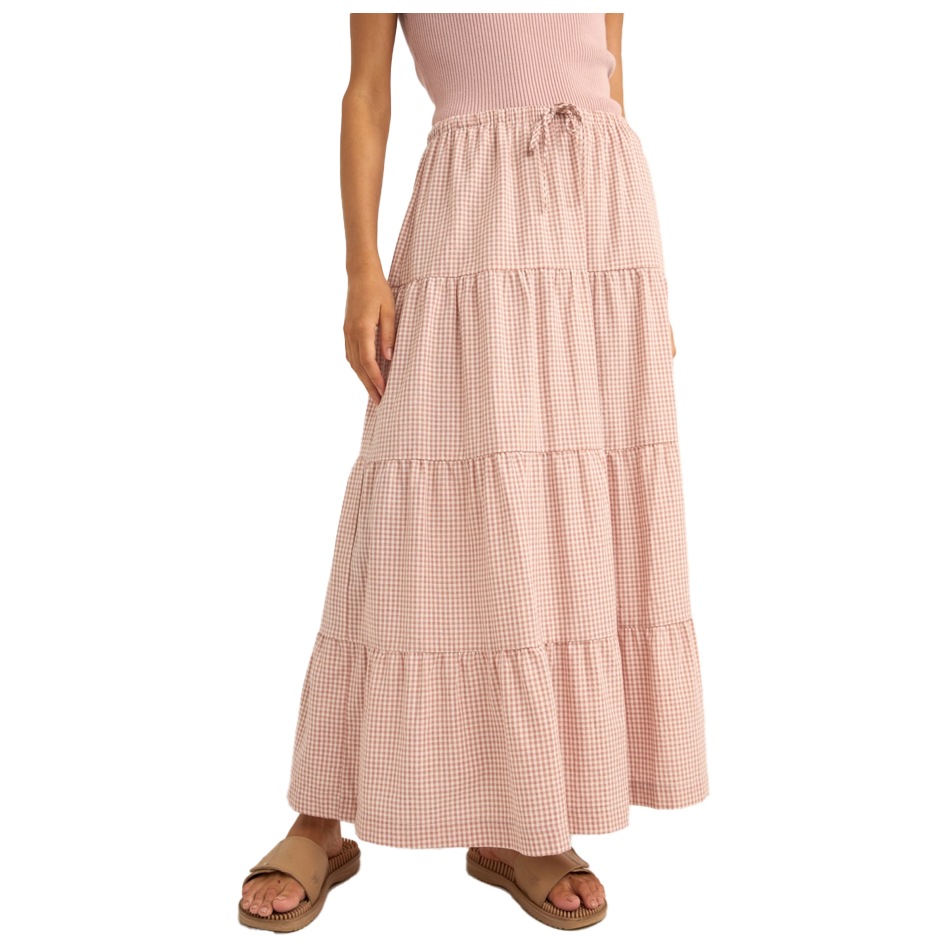 Lola Checked Tiered Maxi Skirt 2025 – The Boardroom