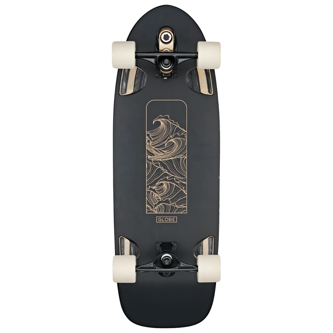 Globe Walrus Surf Skate Cruiser - Black/Peaking | The Boardroom